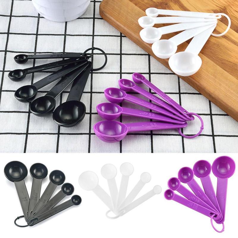 5-piece/Set Plastic Measuring Spoons Contains Teaspoons Cups - TikTok ...