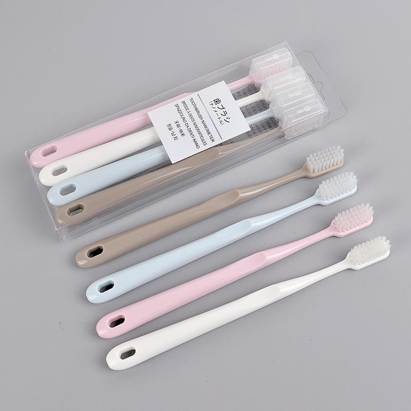 Japanese adult fine thread soft bristled toothbrush, 4-piece - TikTok ...