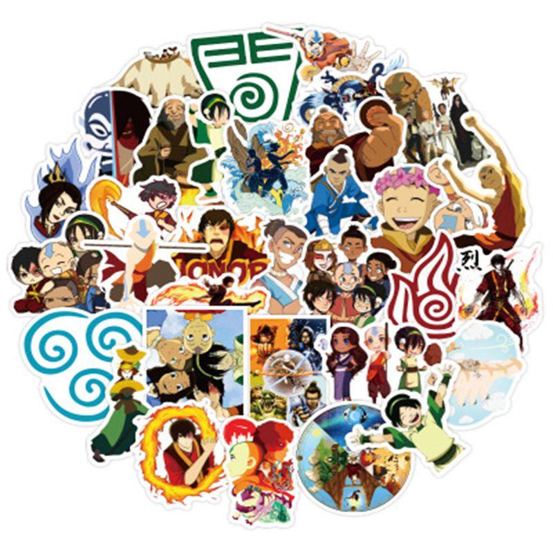 50pcs Avatar The Last Airbender Waterproof Stickers For Laptop ...