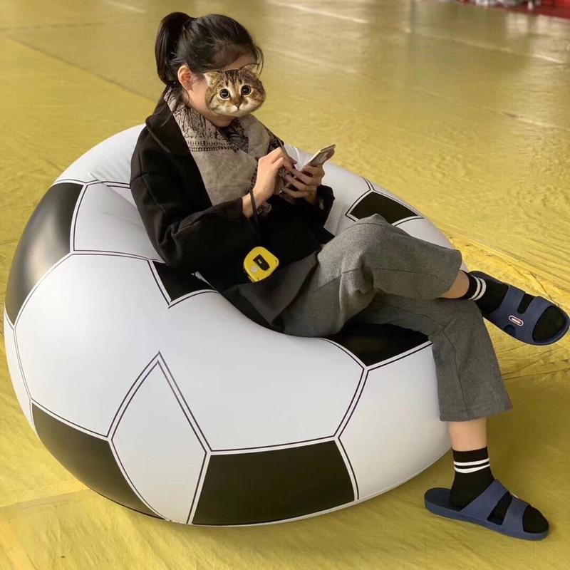 # Factory Direct Sales Inflatable Football Sofa PVC Single Sofa ...