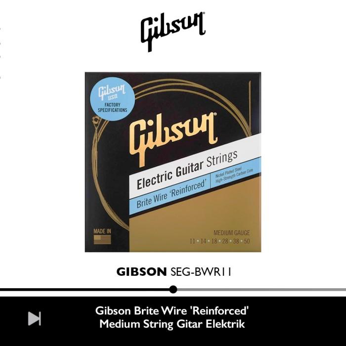Promo Gibson Brite Wire 'Reinforced' Medium String Gitar Elektrik ...