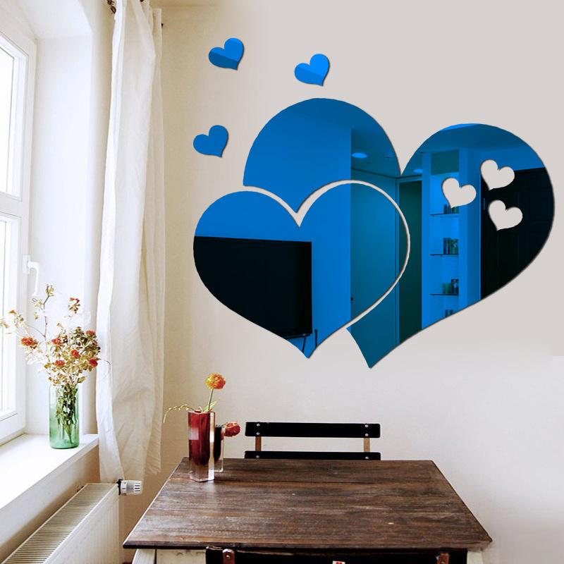 3D Acrylic Mirror Wall Stickers Wall Mirrors Sticker Removable - TikTok ...