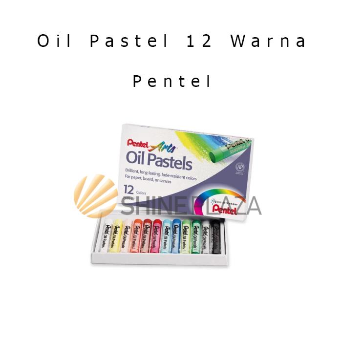 Jual Crayon Pentel 12 Warna - Krayon Oil Pastels Minyak Pentel 12 Color ...