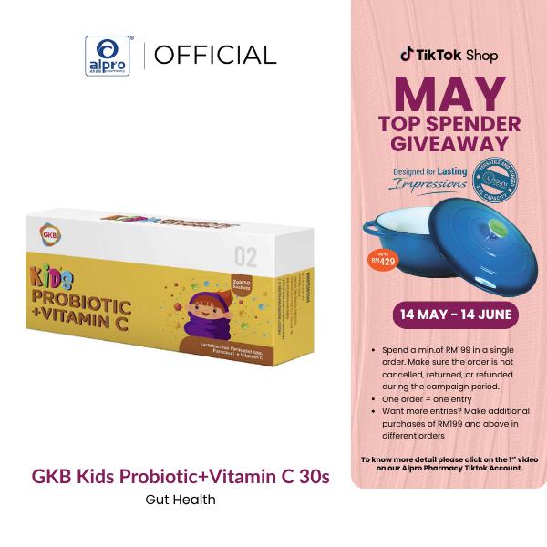 Alpro Pharmacy Gkb Kids Probiotic + Vitamin C 30s - TikTok Shop Malaysia