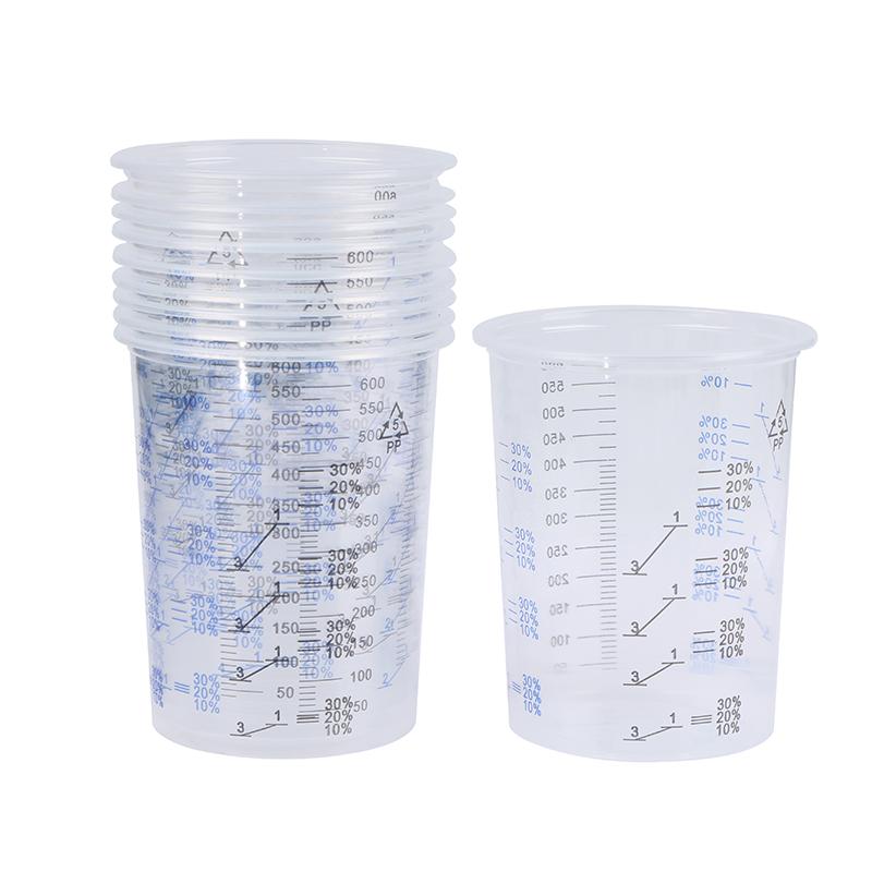 10 pcs 600ml Plastic Paint Mixing Cup Mixing Pot Paint Mixin - TikTok ...