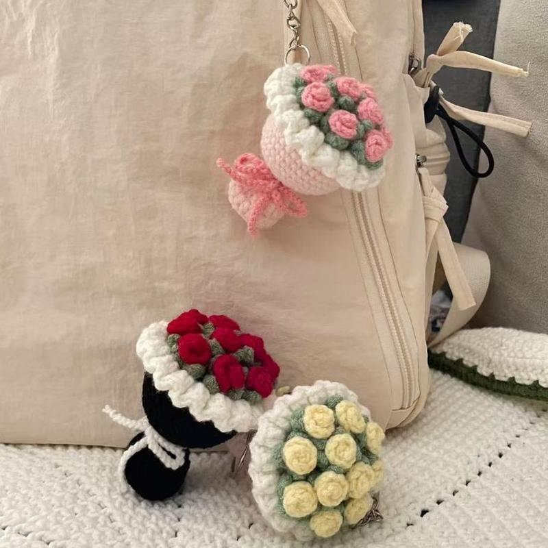 Sejambak Mawar Mengait, Buatan Tangan, Mawar Mini, Bunga Pegang ...