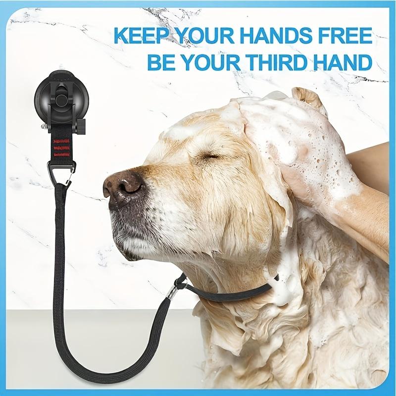 Secure Pet Bathing Tether System - Adjustable Heavy-Duty Suction Cup ...
