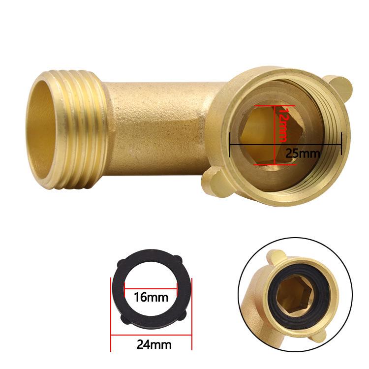 Garden water pipe elbow connector brass angled movable interface garden ...
