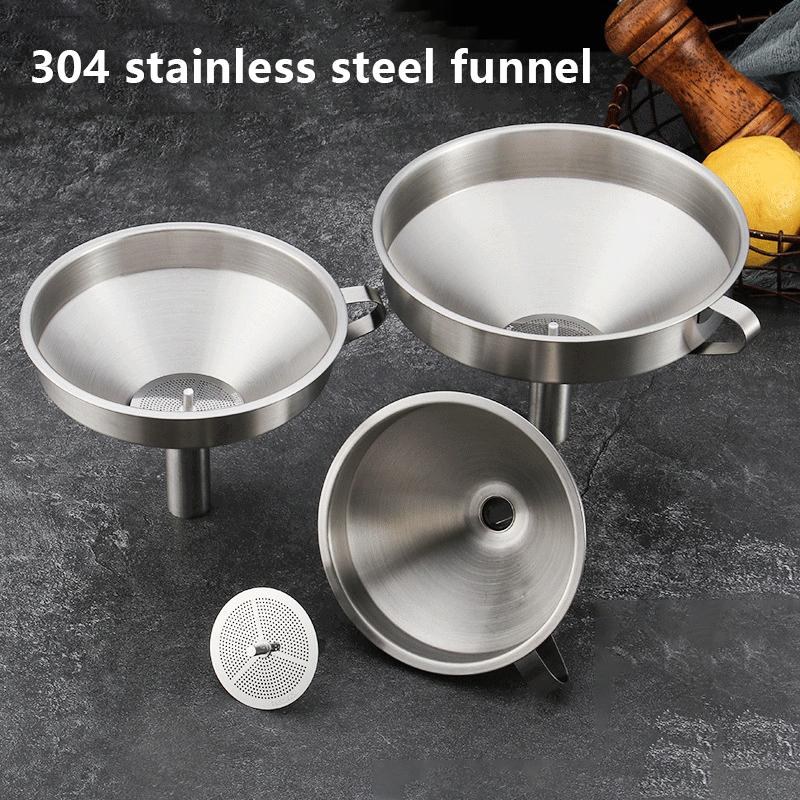 Stainless Steel Metal Funnel For Canning Kitchen Tools Kitchen ...