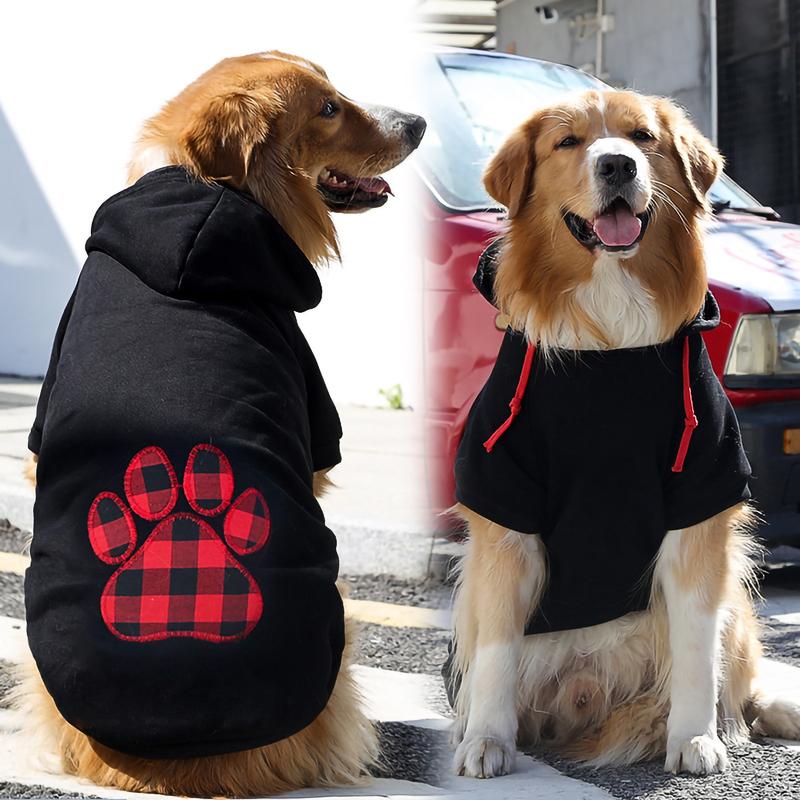 Befseou-berhud untuk anjing, corak hati kotak-kotak, baju sejuk ...