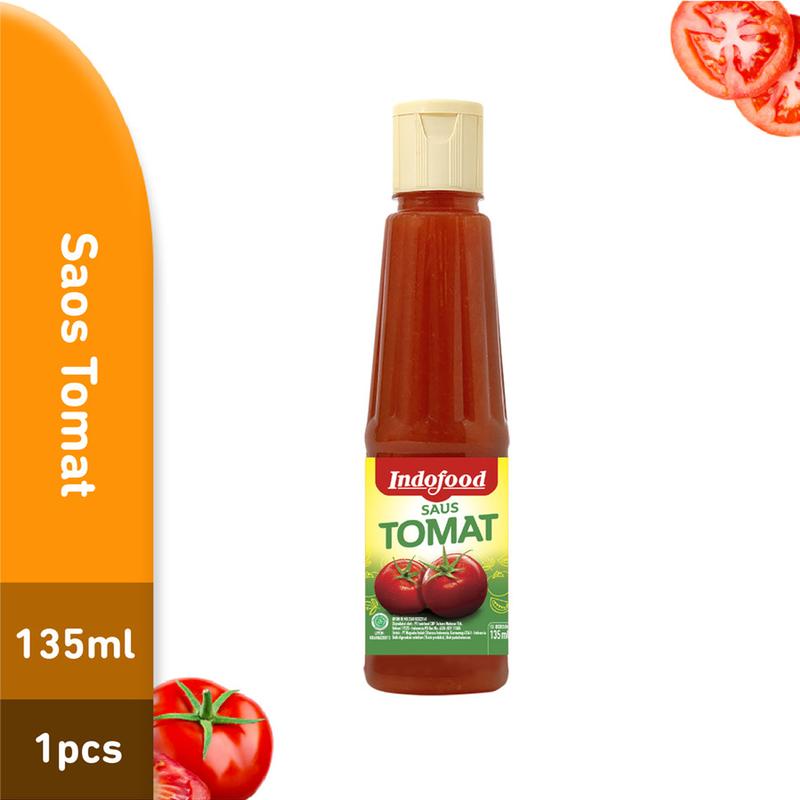 Indofood Saus Tomat 135 ml-botol - Shop | Tokopedia