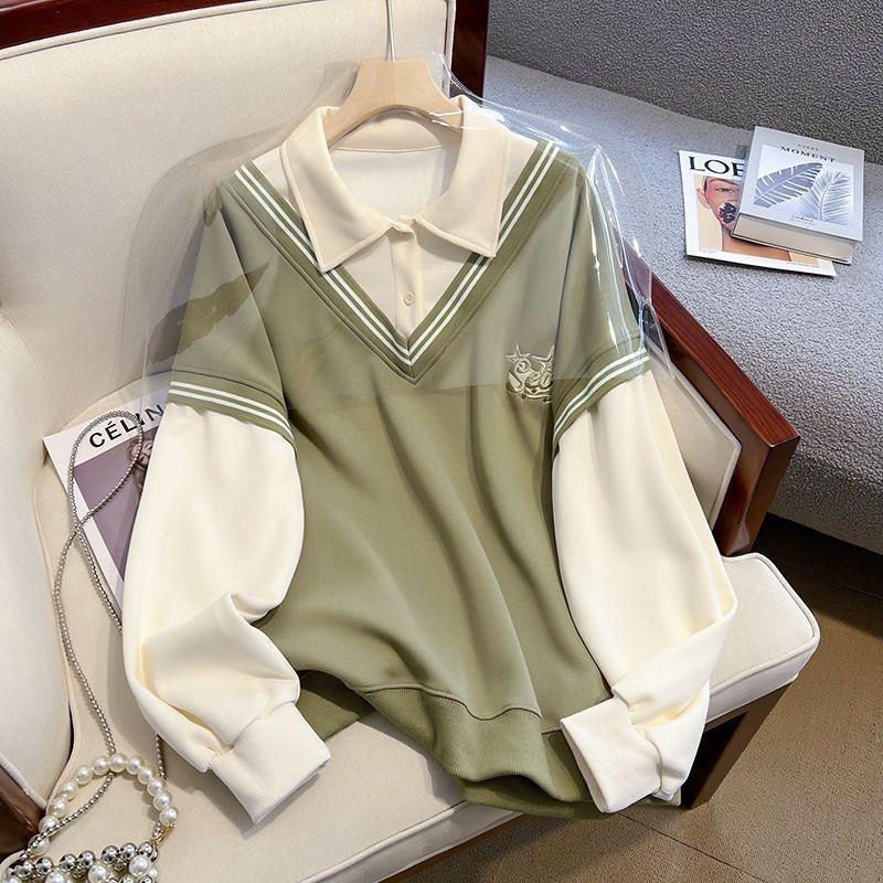 Baju Sweater Lengan Panjang untuk Wanita, Rekaan Cantik, Kolar - TikTok ...