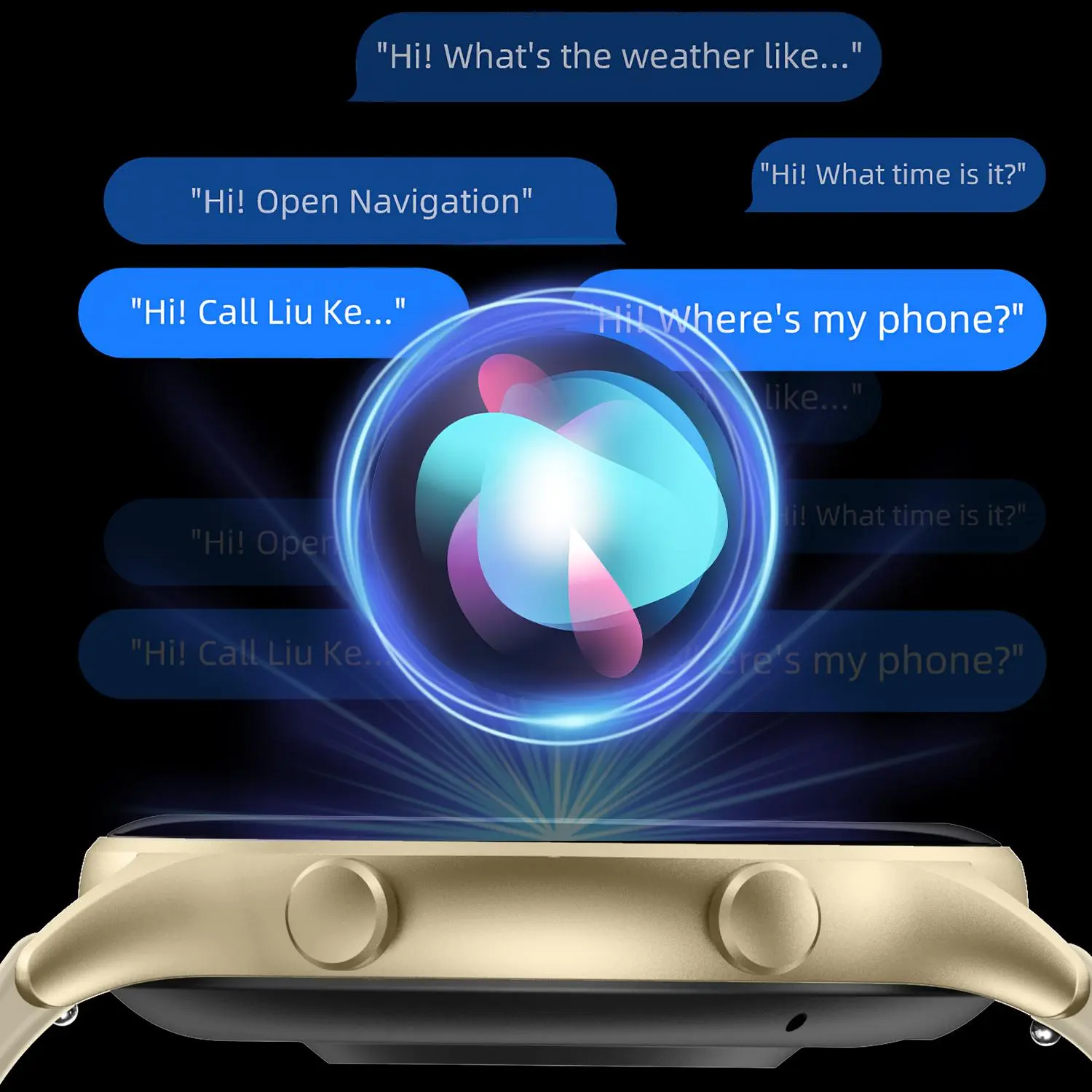 1 Piece 1.38'' Smart Watch for Android iPhone, Smartwatch Touch Screen ...