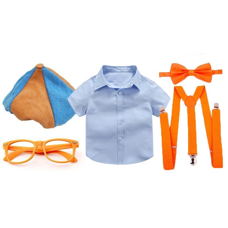 Set Berdandan Kostum Topi Cermin Mata Blippi, Baju Suspender - TikTok ...