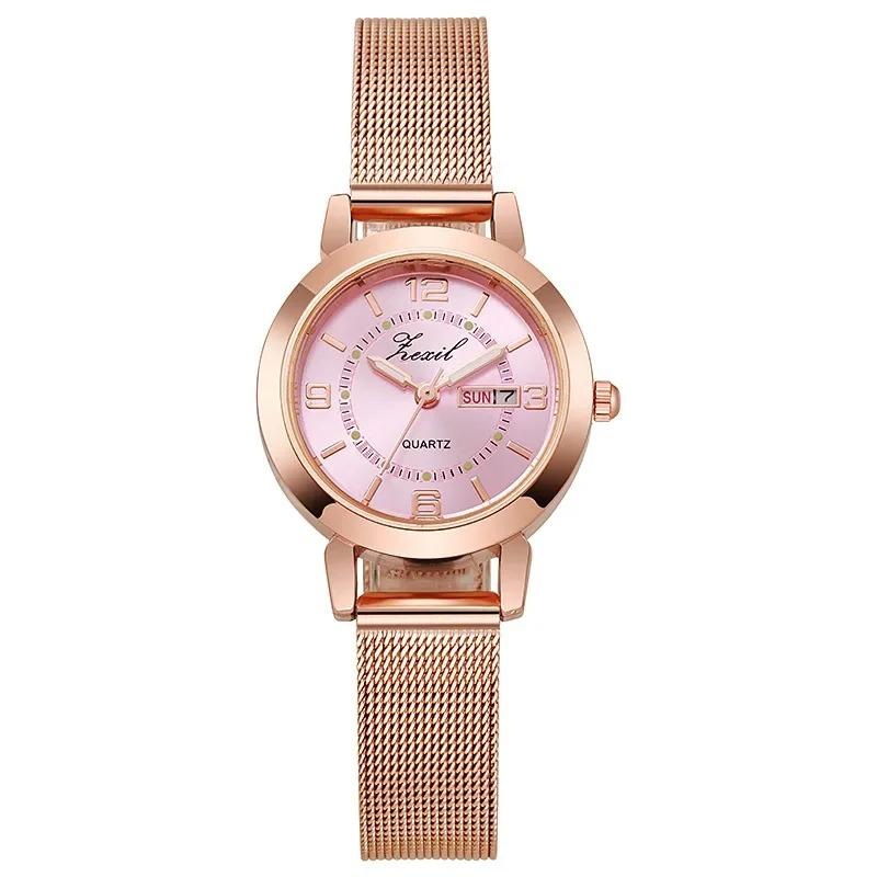 Jam Tangan Kuarza, untuk Wanita, Elegan, Kalis Air, dengan Kalendar ...
