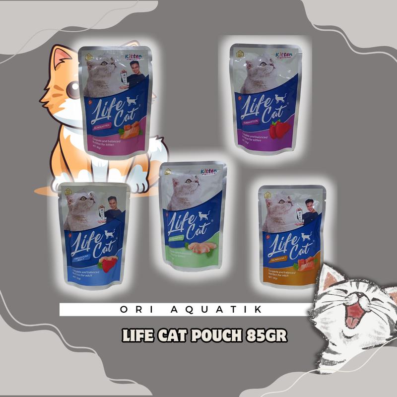 LIFE CAT SACHET Makanan basah untuk kucing keman pouch 85gr - Shop ...