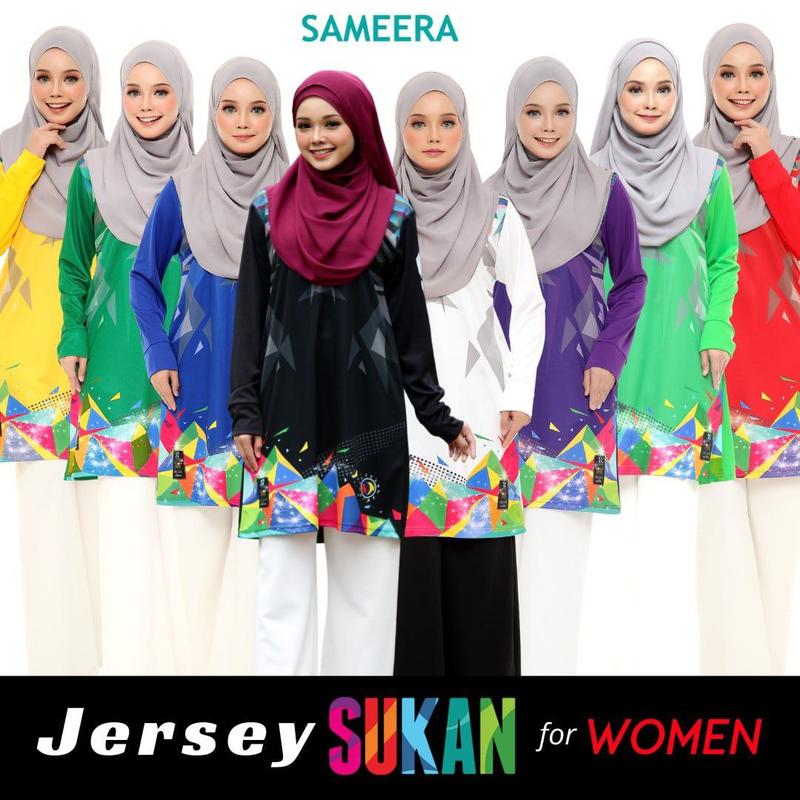 Jersey Sukan Active Go | Muslimah | Saiz M-4XL Plus Size | Ready ...