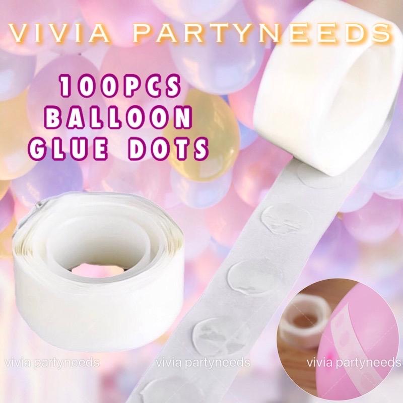 100 Points Balloon Attachment Glue Dots Balloon Ceiling Sticker ...