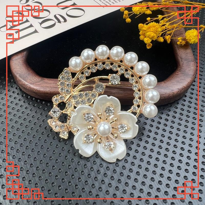 Kerongsang Bunga, Fesyen Gaya Korea, Aksesori, Diperbuat daripada ...