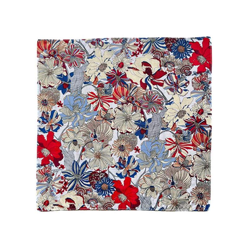45x45cm Girls Women Printed Handkerchiefs Colorful Hankies Pocket ...