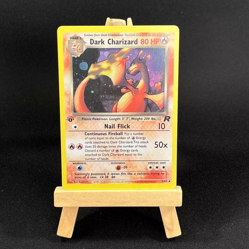 Collectible Game Cards Pokemon cards Dark Charizard Team Rocket - TikTok Shop Philippines