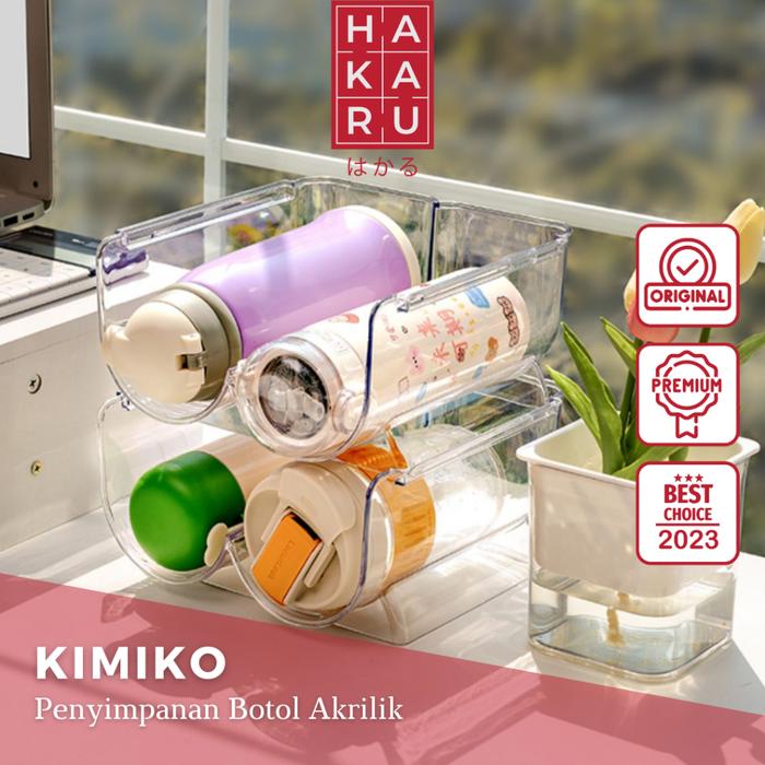 Jual 【HAKARU】KIMIKO Rak Tumbler Transparan Organizer Botol Minum ...