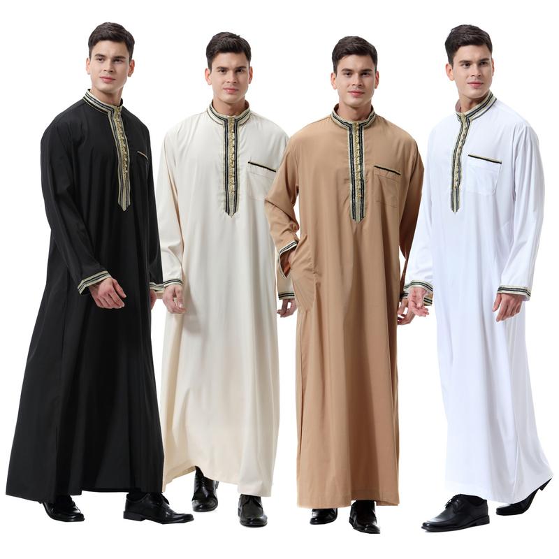 Ramadan Muslim Traditional Men's Clothing Men's Appliqué Stand - TikTok ...