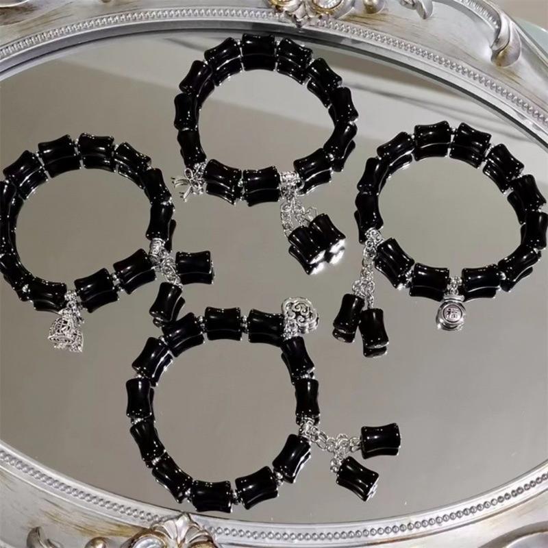 Gelang Sendi Buluh, Hitam, Fesyen, Rekaan Cina, Untuk Wanita - TikTok ...