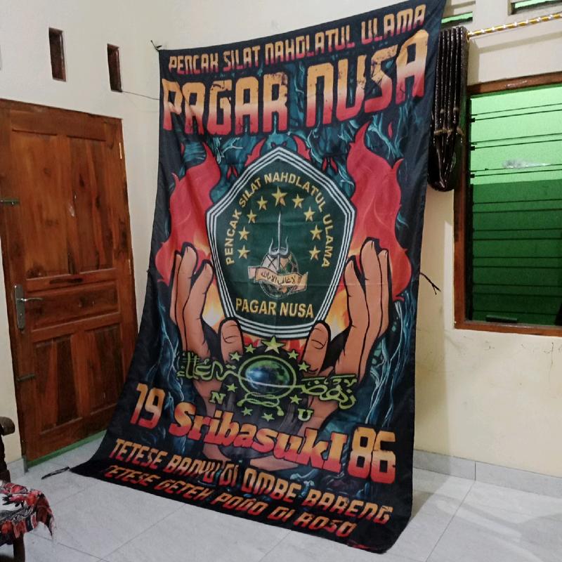 bendera printing pagar Nusa Spanduk Luar ruangan Dekorasi - Shop ...