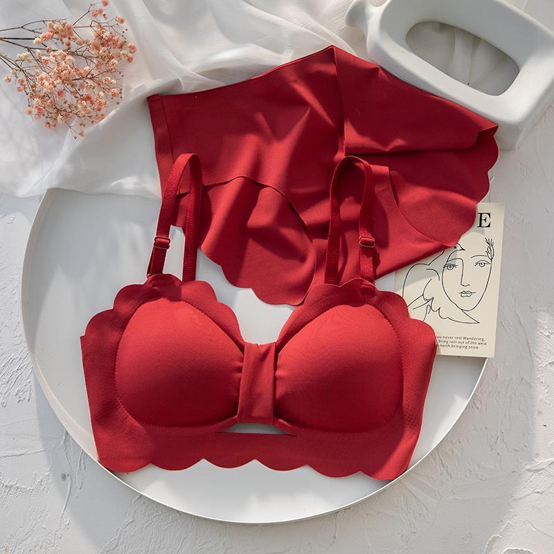 Set Seluar Dalam Tanpa Tulang, Warna Merah, Untuk Wanita dalam - TikTok ...