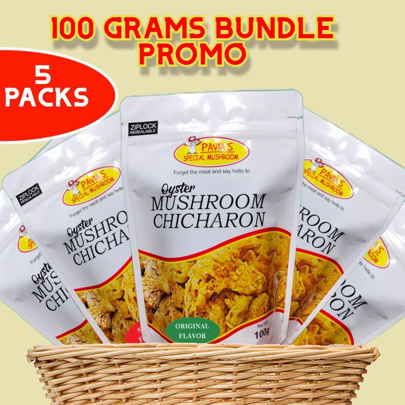100 GRAMS BUNDLE OF 5 Pack of Mushroom Chicharon - TikTok Shop Philippines