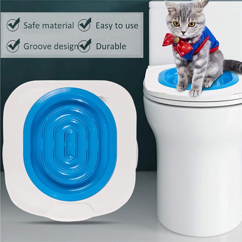 Cat Toilet Training Kit Litter Box Puppy Cat Litter Mat Cat Toilet ...