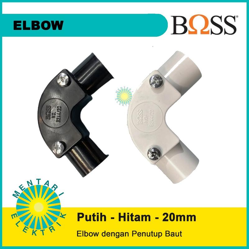 BOSS Elbow Pipa Condiuit Hitam Putih 20mm Per PCS - Shop | Tokopedia