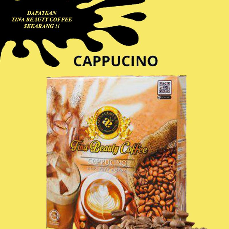 TINA BEAUTY COFFEE CAPPUCINO 1 BOX FREE SHAKER Latte - TikTok Shop Malaysia