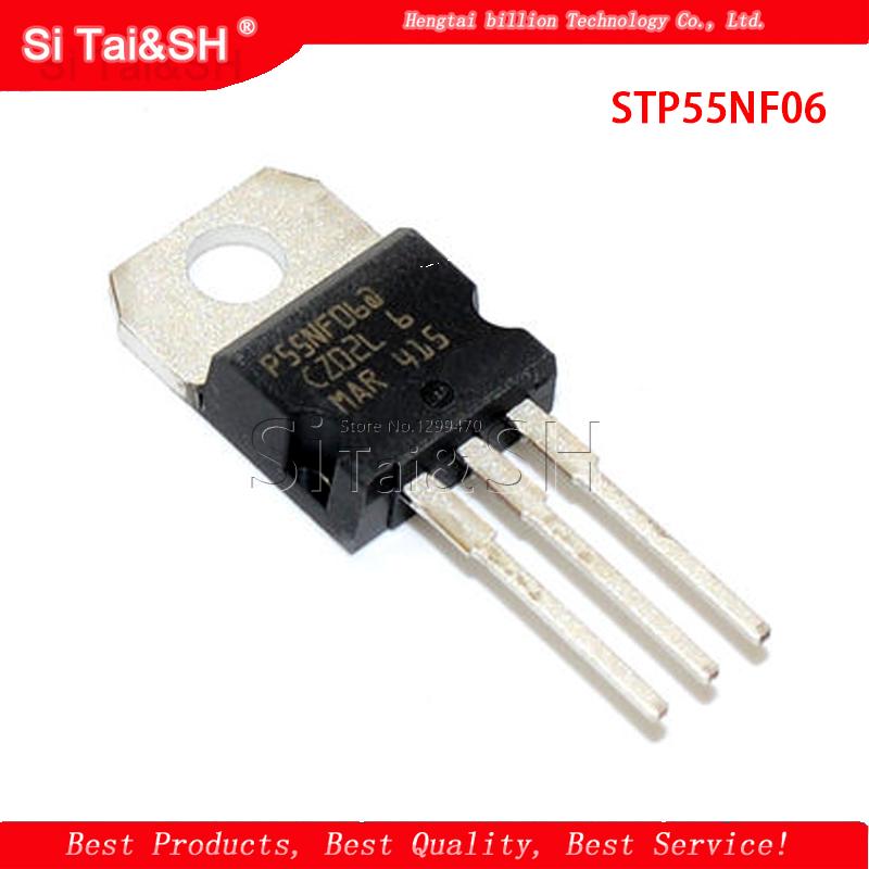 Transistor MOS FET baharu, 10 keping, STP55NF06 TO-220, P55NF06 ...