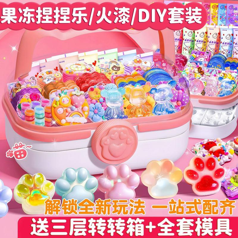 Mainan Memerah Lilin Jeli Cat Api, Pakej Bahan, Sesuai untuk - TikTok Shop Malaysia