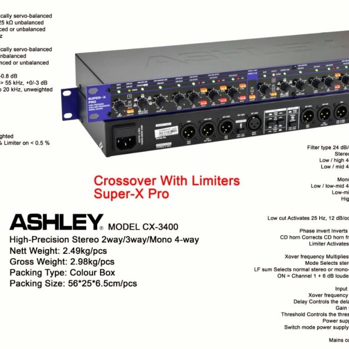 CROSSOVER ASHLEY CX 3400 ORIGINAL CROSOFER CX3400 WITH LIMITER - Shop ...