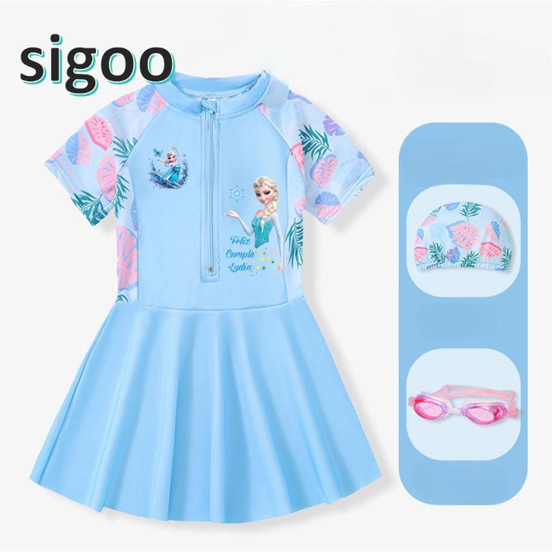 Frozen Princess Elsa Girls' Swimsuit Summer One-piece Swimsuit - TikTok ...
