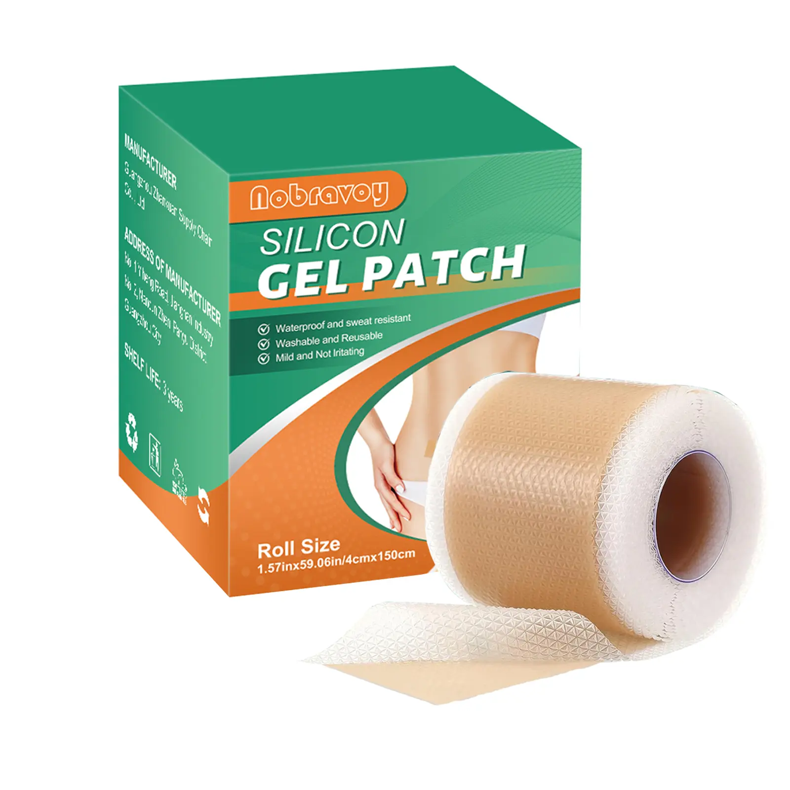 Pumkot Professional Silicone Scar Sheets (1.6" x 120" Scar Roll-3M ...