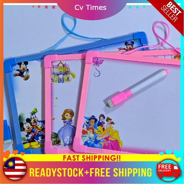 Whiteboard ABCD writing/drawing kids - TikTok Shop Malaysia