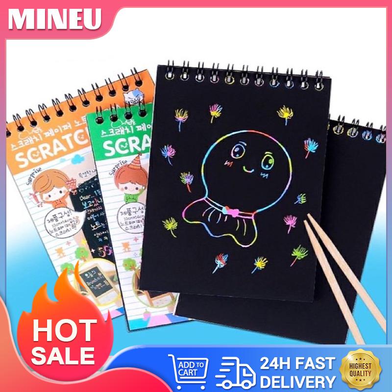 Doodle Book Students Fun Scratch Book Creative DIY Children' - TikTok ...