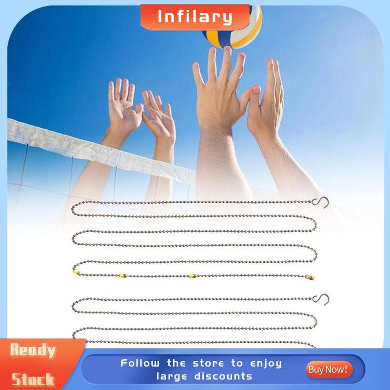 2Pcs Portable Copper Volleyball Net Height Measuring Chains Golden ...