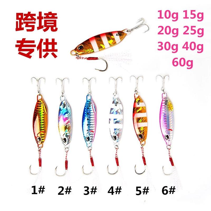 6PCS/SET Jigging Lure Saltwater jigs Speed Jigging Slow Jigging ...