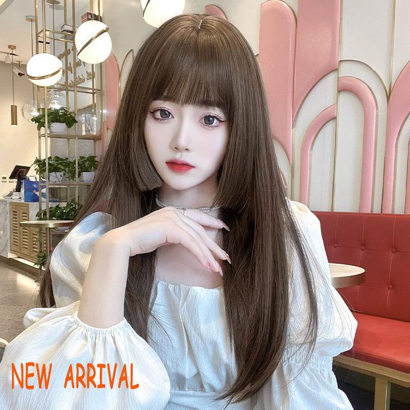 New Jellyfish Head Wig Full Head Set for Women Natural Long Hair ...