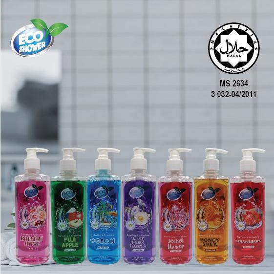 EcoShower Shower Gel 430ml Series // mandi bunga, sabun pemutih ...