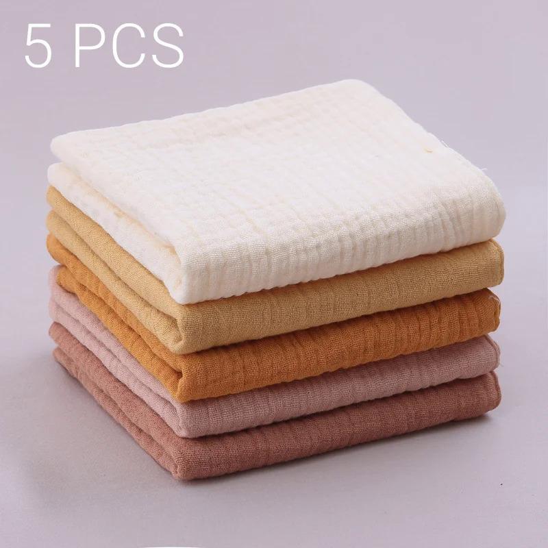 Tuala Muka Kapas Persegi, 5 pcs / Set, Lembut dan Menyerap, Sesuai ...