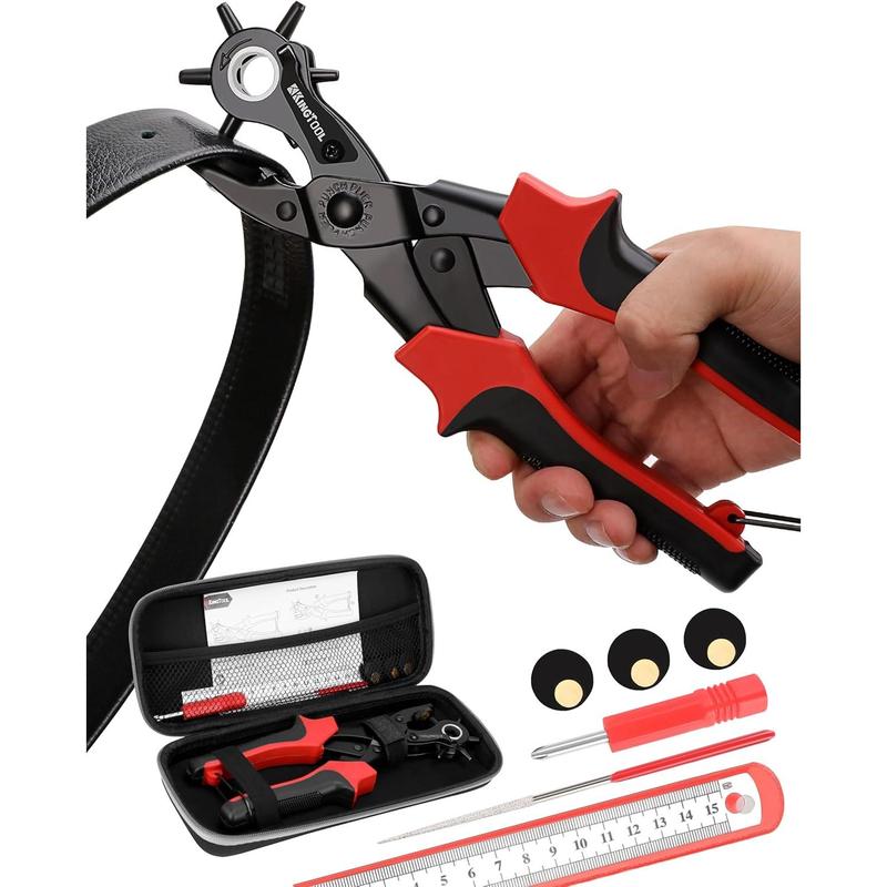 Leather Hole Punch Set, Super Heavy Duty Rotary Puncher, Multi Hole ...