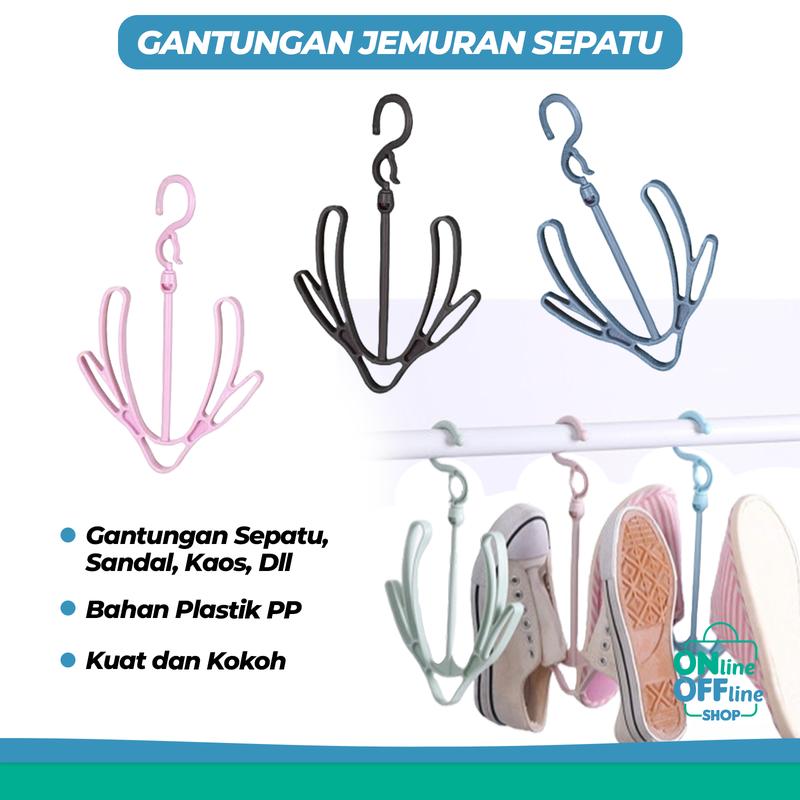 Gantung Sendal Kaos Hanger Pengering Sepatu Kaos Kaki Alat Gantungan ...