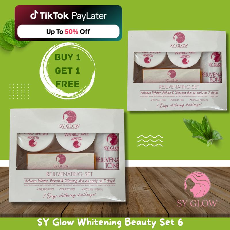 SY Glow Whitening Beauty Set 6 - Rejuvenating Set | 2x250ml Pack ...