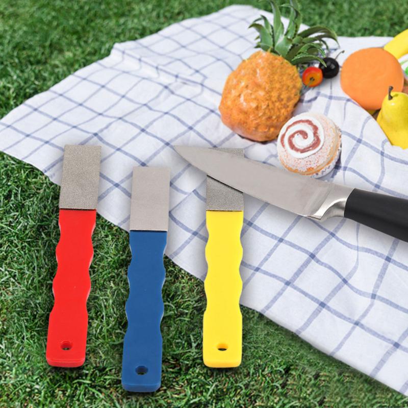 Flat Whetstone Hand Tool 3 Packs with Comfortable Handle Sharpener ...